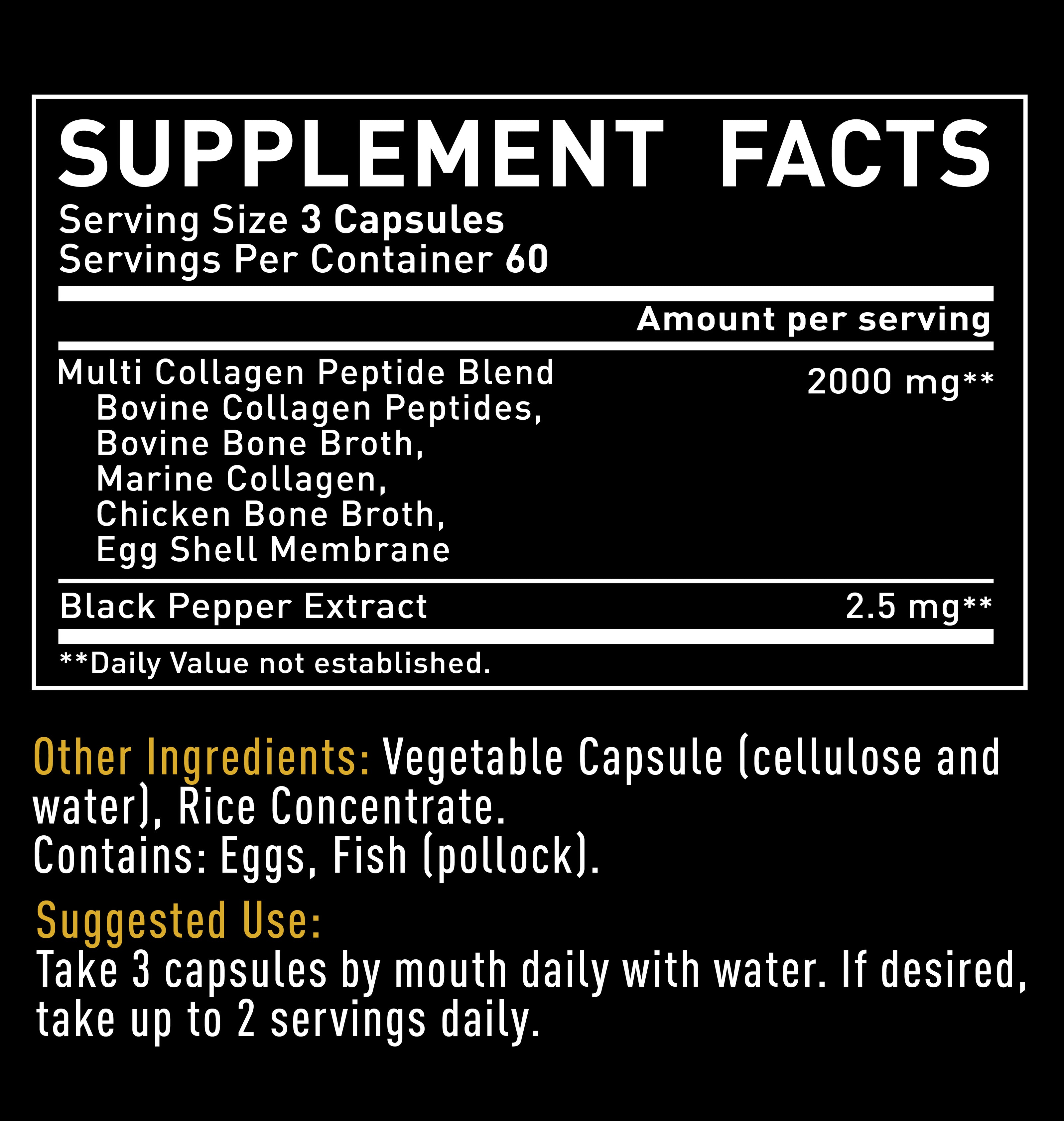Multi Collagen Peptides Capsules – Zeal